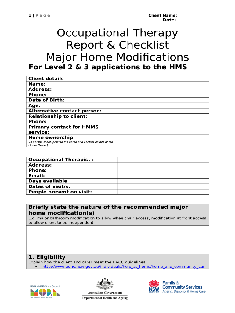 Report & Checklist Doc Template | pdfFiller