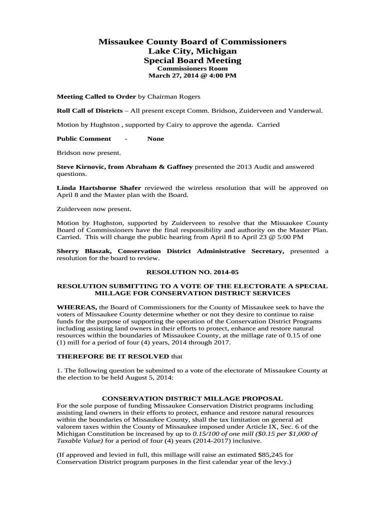 Lake City, Michigan Doc TemplatePDFfiller Doc Template | pdfFiller