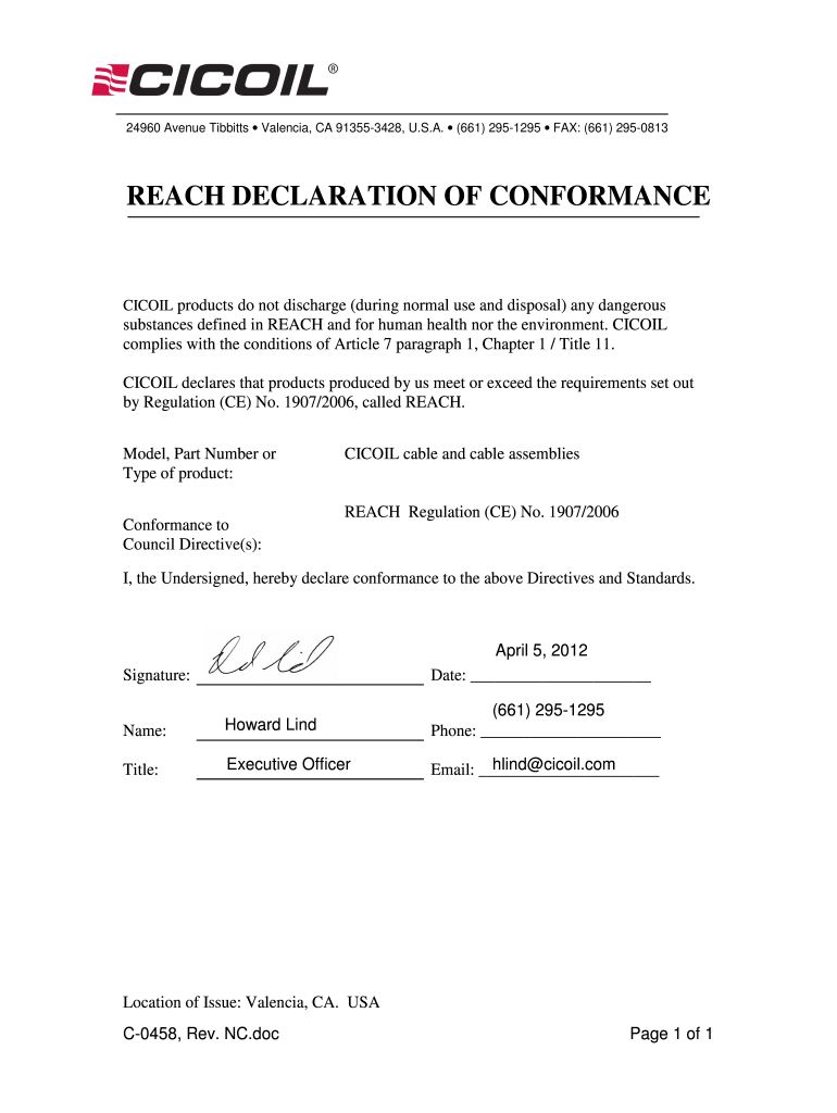 Fillable Online Contact Us - Denecke, Inc. - Home of The Industry ...