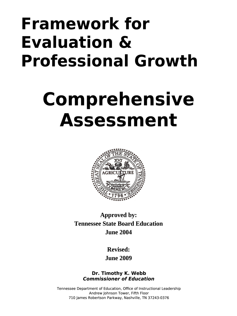 Framework for Evaluation & Professional Growth Doc Template | pdfFiller
