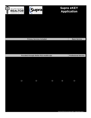 Fillable Online Supra eKEY Application.docx Fax Email Print - pdfFiller