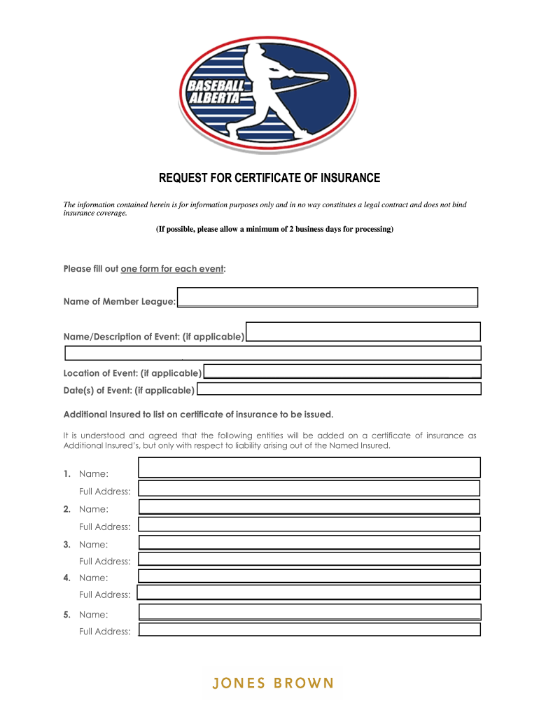 Fillable Online Certificate Request Form - fill.docx Fax Email Print - pdfFiller