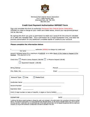 Fillable Online One Time Credit Card Payment Authorization Form - RAMP ...