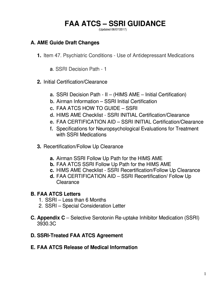 Faa Ssri Decision Path 1 - Fill Online, Printable, Fillable, Blank ...