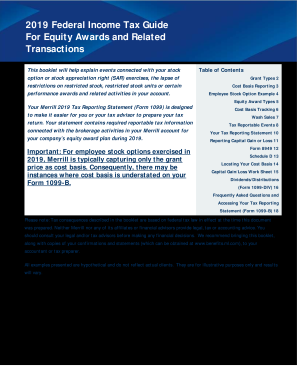 Fillable Online 2019 Federal Income Tax Guide Fax Email Print - pdfFiller