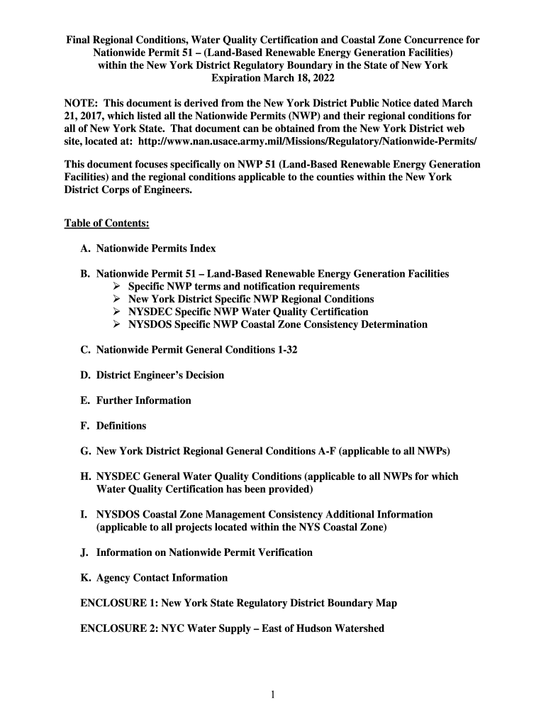 Fillable Online Nationwide Permit 7: Outfall Structures and Associated ...