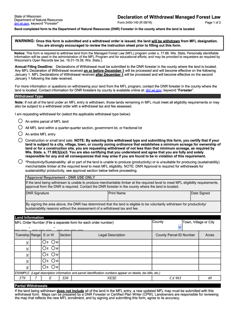 Fillable Online ua.dnr.wi.gov/files/PDF/forms/2400/2450-140.pdf Fax ...