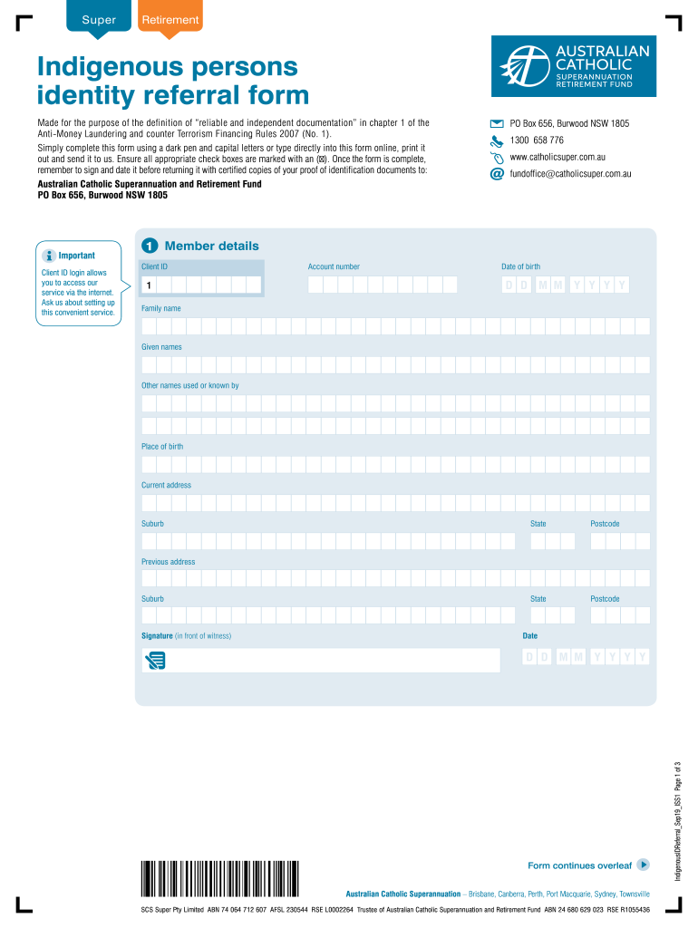 Fillable Online Indigenous persons identity referral form. Indigenous ...
