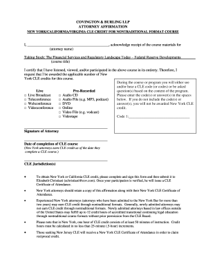 Fillable Online NEW YORK/CALIFORNIA/VIRGINIA CLE CREDIT FOR ...