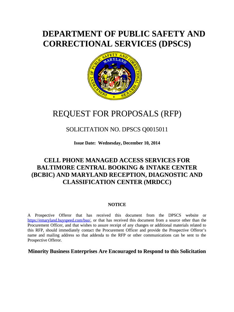 Md Department Of Public Safety And Correctional Services Doc