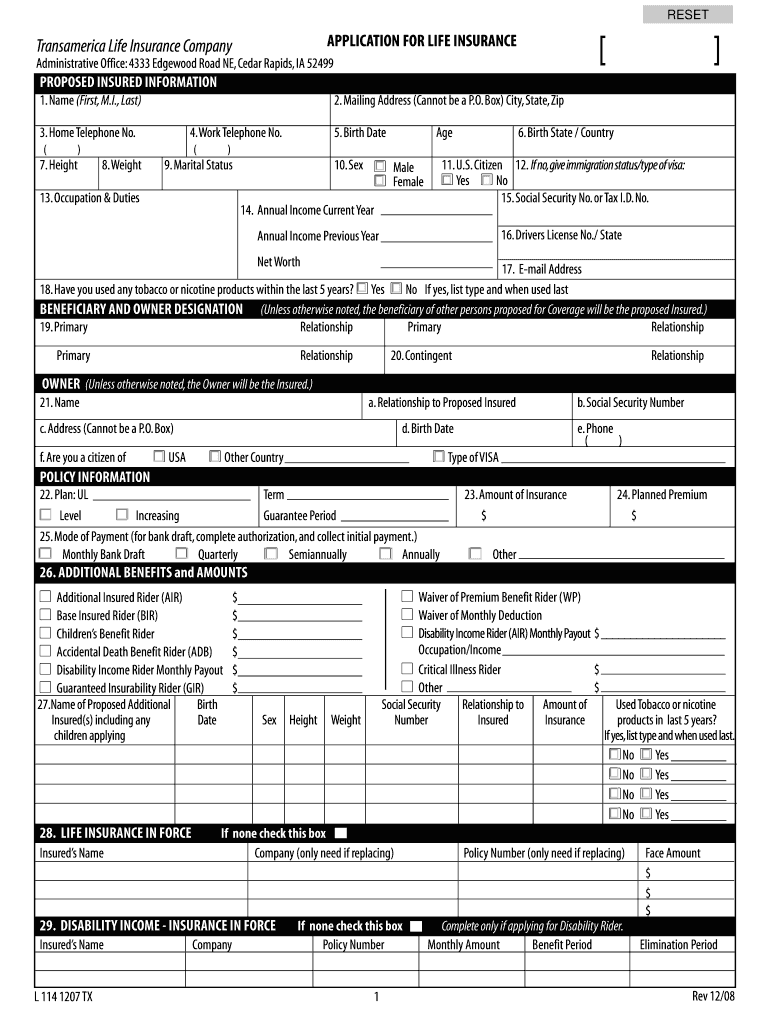 Fillable Online Monumental Life Insurance Company Name Change Fax Email ...