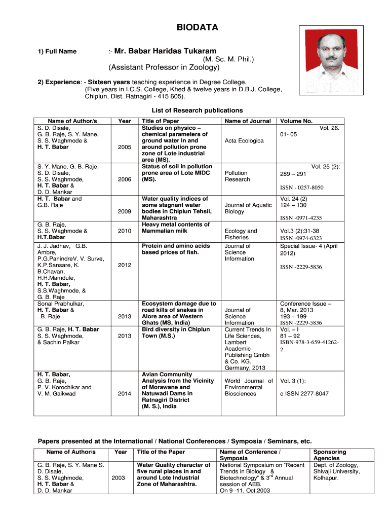 Dbj College Chiplun Admission - Fill Online, Printable, Fillable, Blank ...