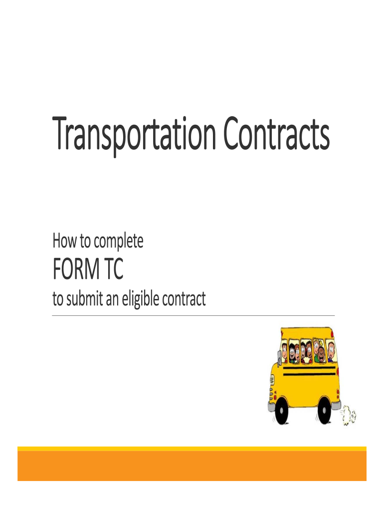 Fillable Online New School Year Contract form TC. Form TC Instructions ...