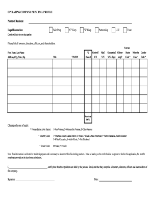 Fillable Online OC Profile.xlsx Fax Email Print - pdfFiller