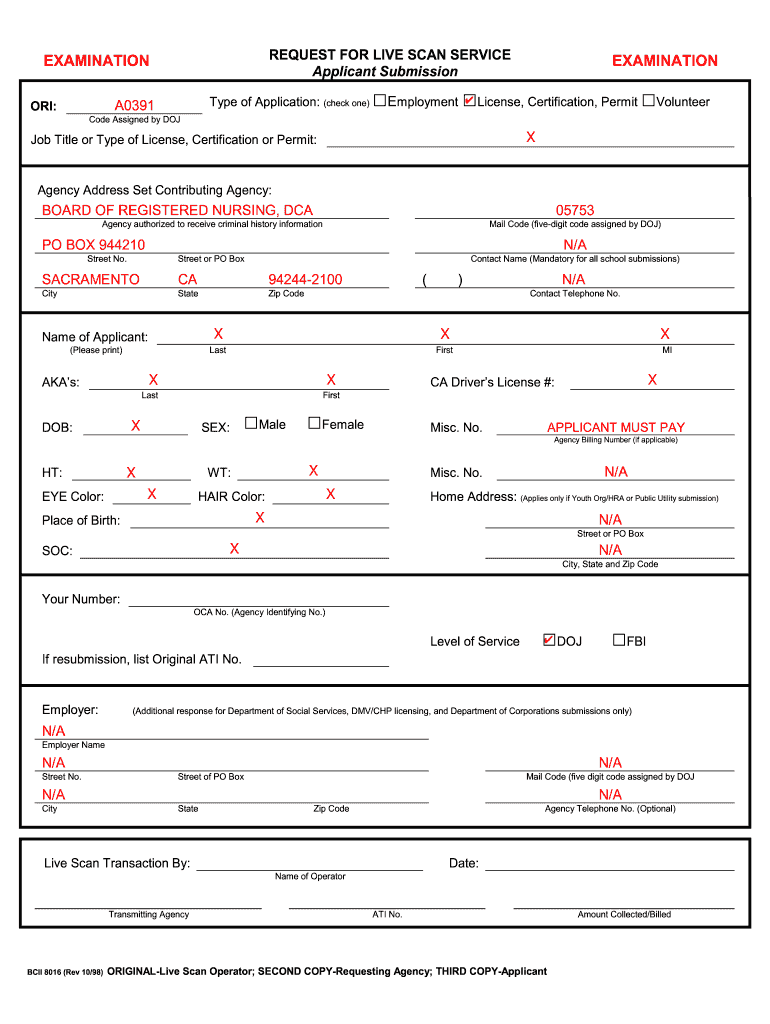 Fillable Online CA Drivers License #: Fax Email Print - pdfFiller