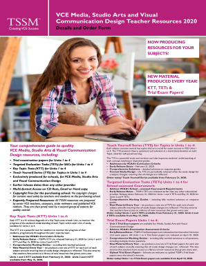 Fillable Online VCE Media, Studio Arts and Visual Communication Design ...