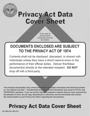 Fillable Online PRIVACY ACT STATEMENT: THE ENCLOSED DOCUMENT(S) MAY ...