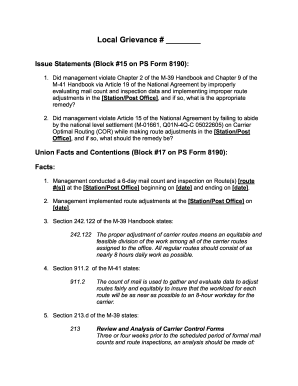 Fillable Online Route Inspections - After - Improper Route Evaluation ...