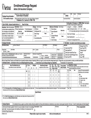 Fillable Online Aetna Employee Enrollment/Change Form - ALIC - Aetna Fax Email Print - pdfFiller