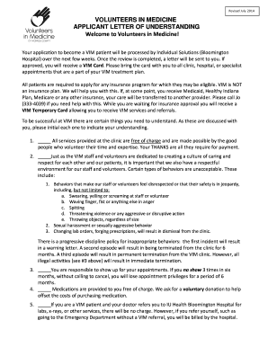 Fillable Online APPLICANT LETTER OF UNDERSTANDING Fax Email Print ...