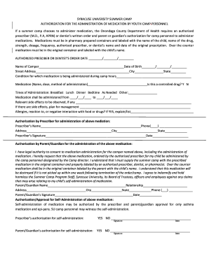 Fillable Online Medication Authorization Form.pdf Fax Email Print ...
