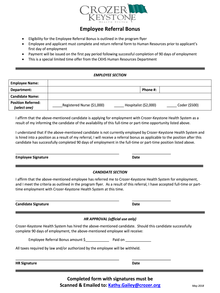 Referral Bonus Flyer - Fill Online, Printable, Fillable, Blank | pdfFiller