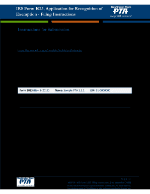 Fillable Online IRS Form 1023, Application for Recognition of Fax Email ...