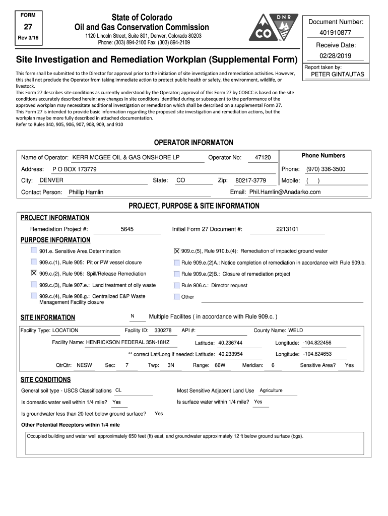 Fillable Online Site Investigation and Remediation Workplan ...