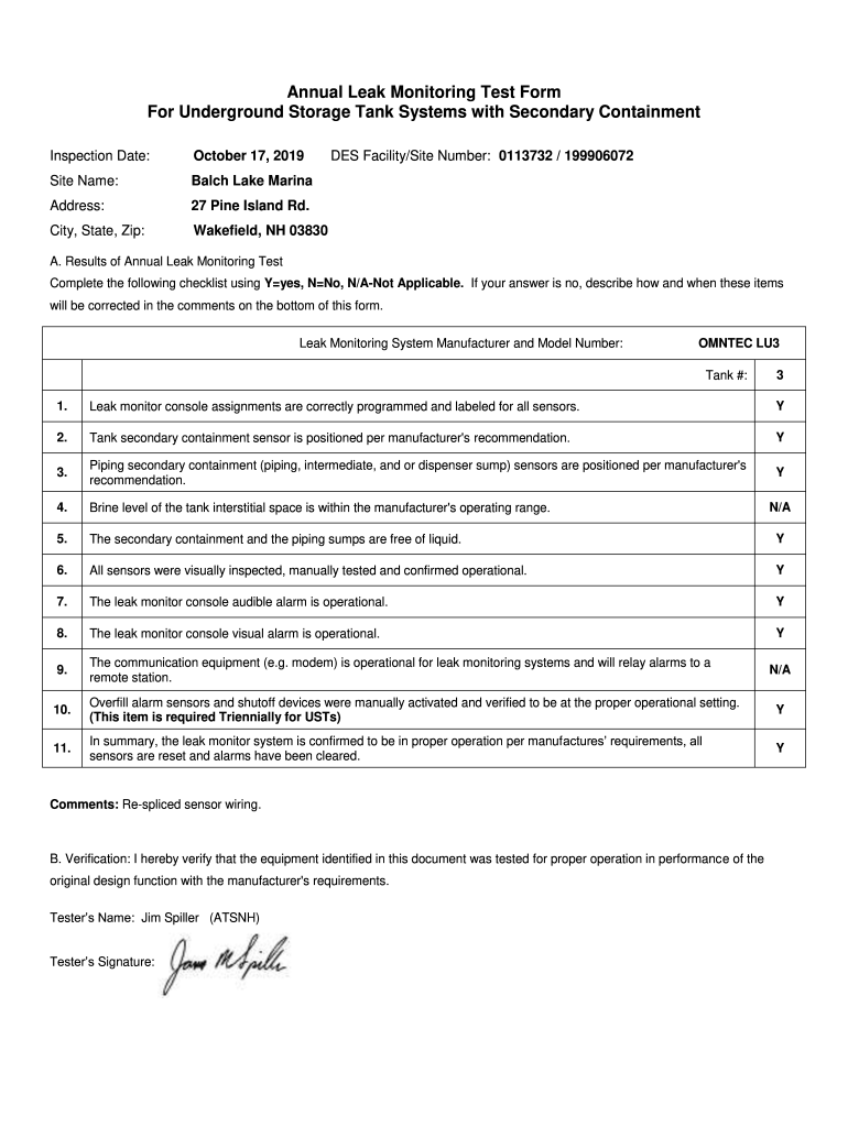 Fillable Online Your Petroleum Storage Tank Facility Inspection Guide ...