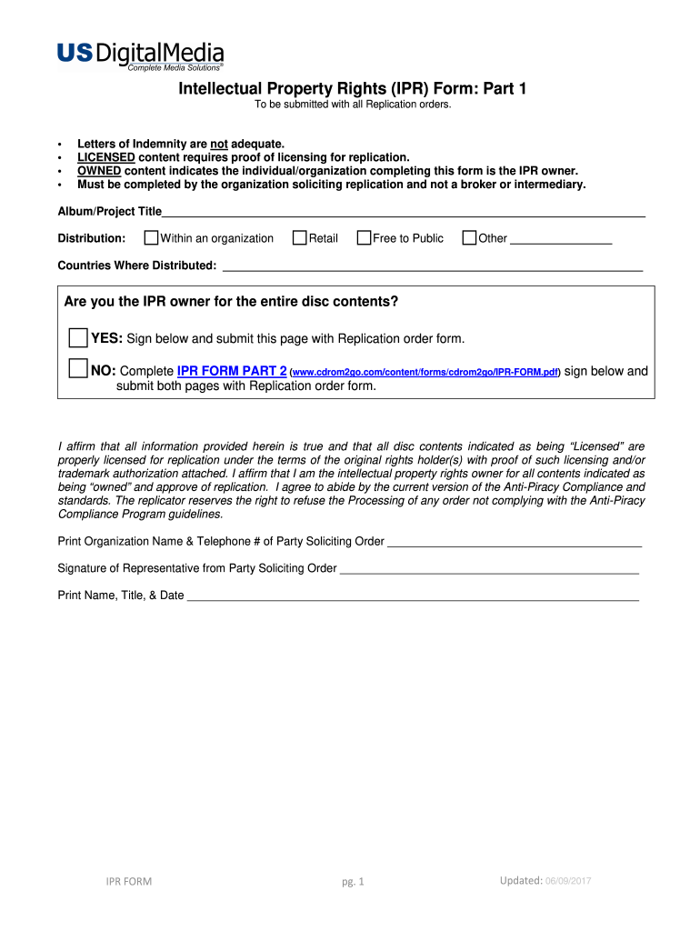 Fillable Online IPR-FORM Fax Email Print - pdfFiller
