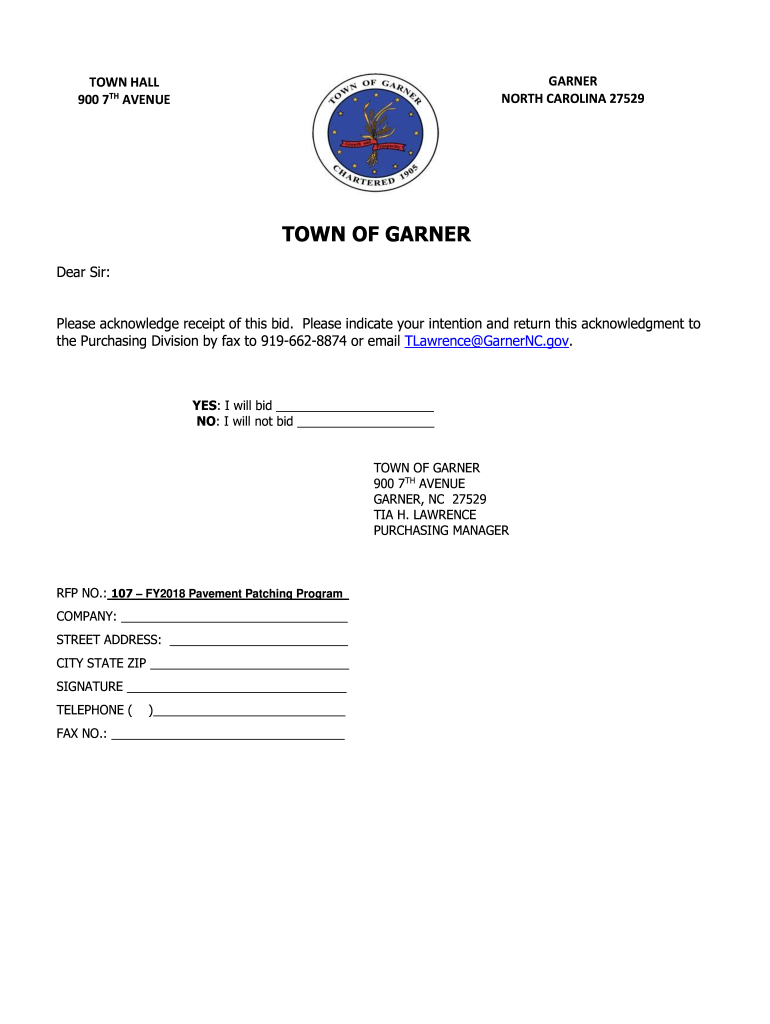 Fillable Online Please indicate your intention and return this ...