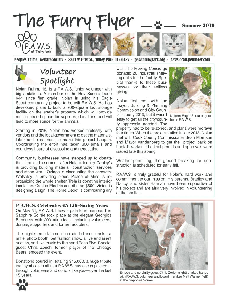 Fillable Online The Furry Flyer Fax Email Print - pdfFiller