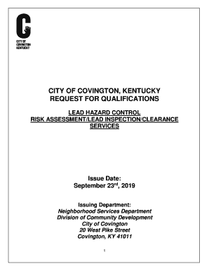 Fillable Online RISK ASSESSMENT/LEAD INSPECTION/CLEARANCE Fax Email ...