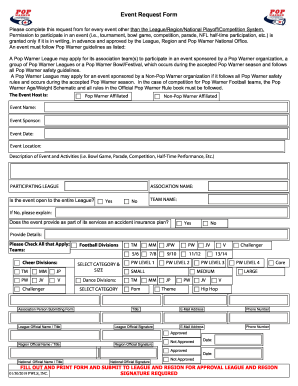 Fillable Online 2014 event request form - AWS Fax Email Print - pdfFiller