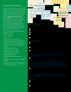 Fillable Online 20182019 Annual Enrollment Quick Reference Guide ...