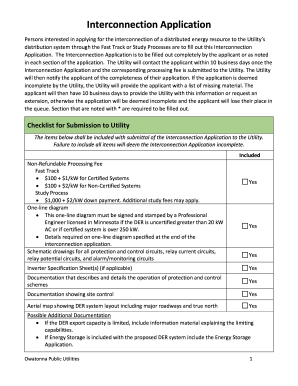 Fillable Online 9Standard Interconnection Application.docx Fax Email ...