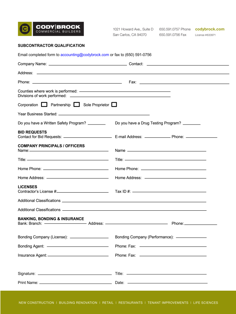 Fillable Online Subcontractor-Qualification-Form (1).docx Fax Email ...