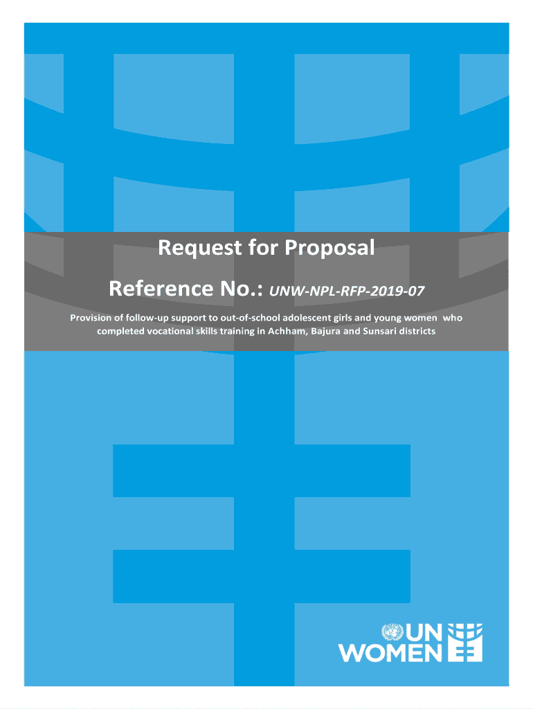 Fillable Online Request for Proposal (RFP) - Template Fax Email Print ...