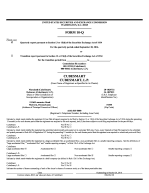 Fillable Online Safe Harbor Statement - CubeSmart Fax Email Print ...