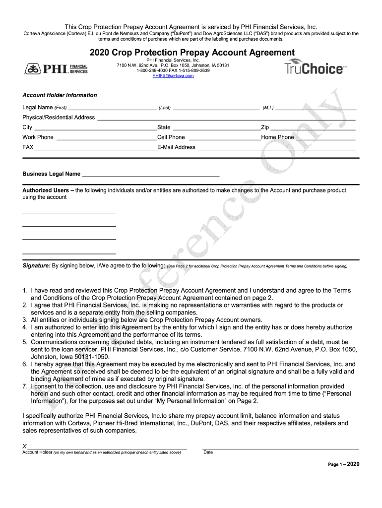 Fillable Online Prepay Account Agreement.pdf Fax Email Print - pdfFiller