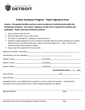 Fillable Online PASTOR SIGNATURE FORM Fax Email Print - pdfFiller