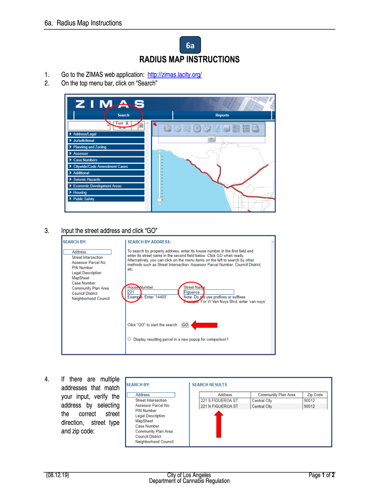 Fillable Online Radius Map Instructions Fax Email Print - pdfFiller