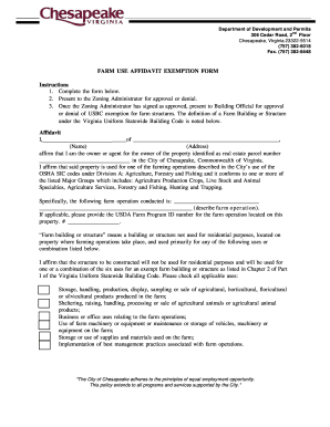 Fillable Online Farm Exemption Application Form 6-12-17.doc Fax Email ...