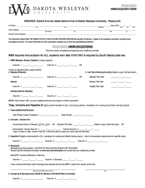 Fillable Online Request A TranscriptDakota Wesleyan University Fax ...