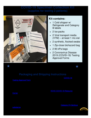 Fillable Online specimen collection kit instructions - Department of ...