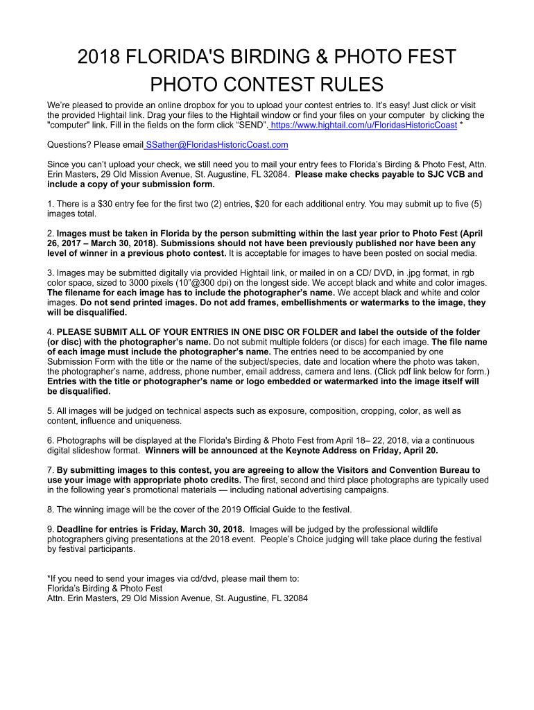 Fillable Online 2016 Photo submission form Fax Email Print - pdfFiller