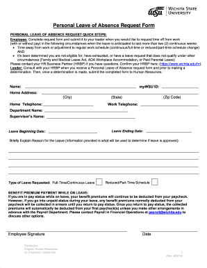 Fillable Online FREE 8+ Sample Leave Request Forms in MS WordPDF Fax ...