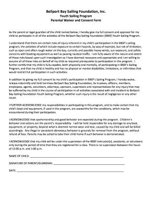 Fillable Online BELLPORT BAY SAILING FOUNDATION - Forms Fax Email Print ...