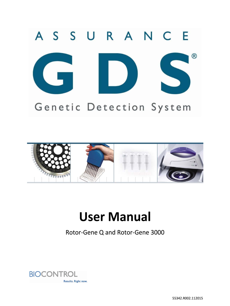 Fillable Online 55342 Assurance GDS Rotor-Gene User Manual Rev 02.docx ...