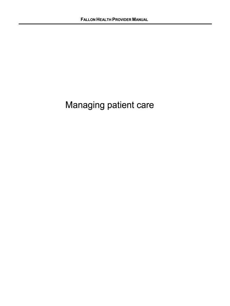 Fillable Online Medical management overview Fax Email Print - pdfFiller